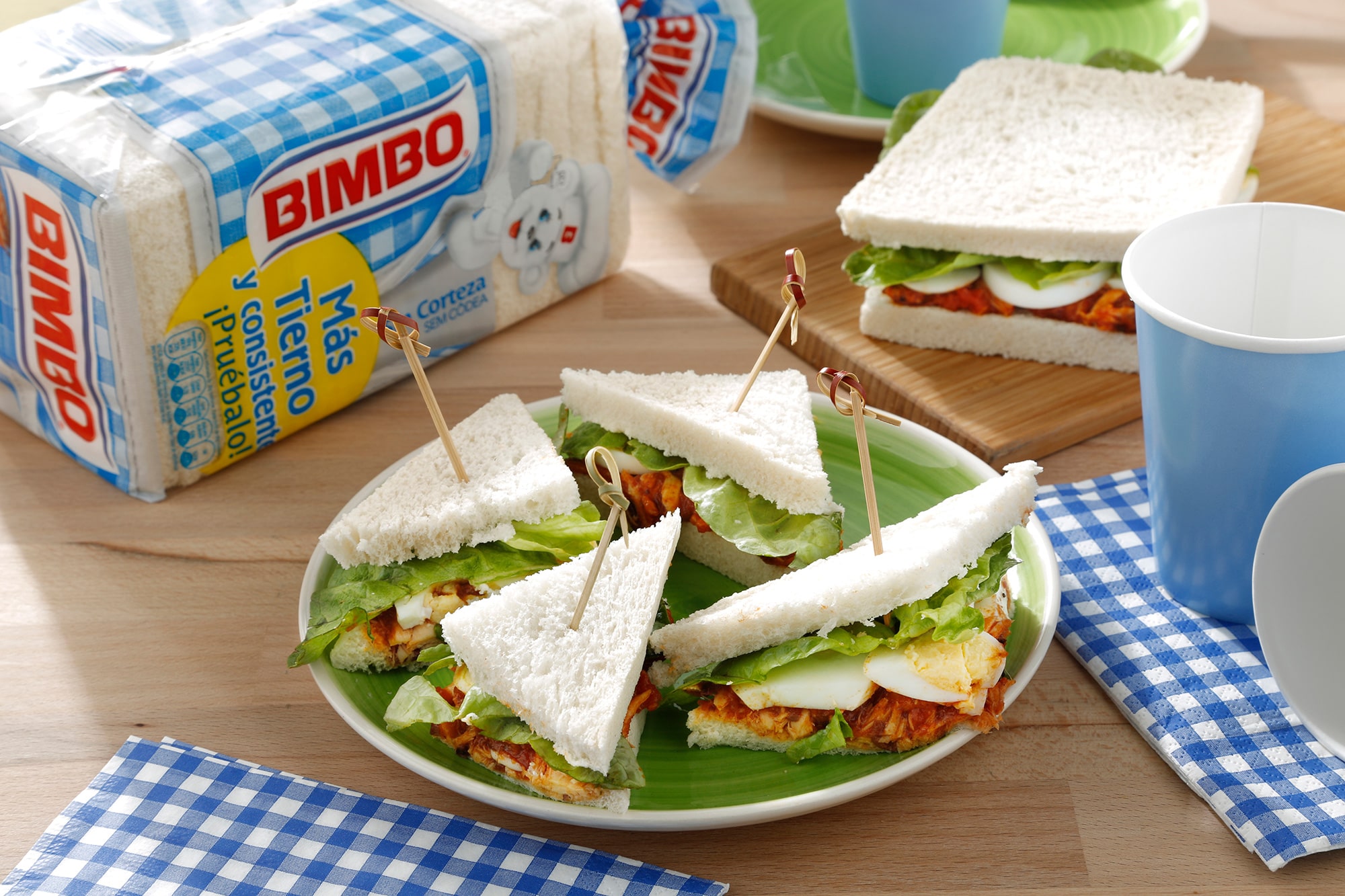 SÁNDWICH DE ATÚN, HUEVO DURO Y ACEITUNAS | Bimbo